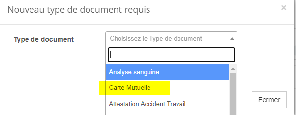 06/07/2023 Ajout d'un nouveau type de document dans la liste des documents requis – EASYDOCT